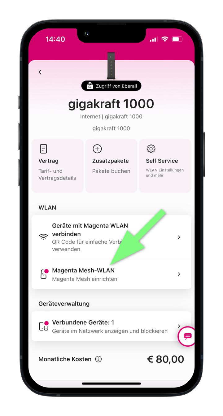 Mesh WLAN Setup | Magenta