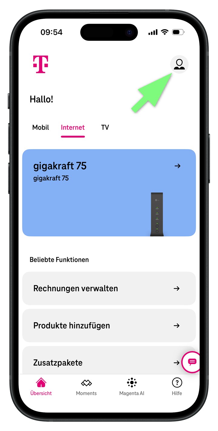 Mein Magenta App - Mehr Service rund um die Uhr